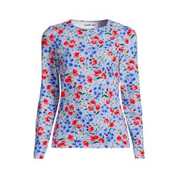 LANDS' END Schnelltrocknendes UPF 50 Sonnenschutz-Badeshirt f&uuml;r Damen in Plus-Gr&ouml;&szlig;e, Damen, size: plus, Blau, Nylon-Mischung, by Lands' End