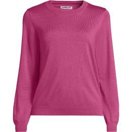 LANDS' END Merino-Pullover f&uuml;r Damen, Damen, size: regular, Pink, Wolle, by Lands' End