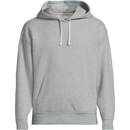 Oversized Serious Sweats Kapuzen-Sweatshirt, Herren, size: regular, Grau, Baumwoll-Mischung/Polyester-Mischung, by Lands' End