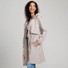 LANDS' END Verstaubarer wasserdichter Squall Regenmantel f&uuml;r Damen, Damen, size: regular, Beige, Polyester, by Lands' End