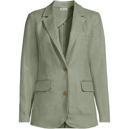 LANDS' END Premium Reinleinen-Blazer f&uuml;r Damen, Damen, size: regular, Gr&uuml;n, Leinen, by Lands' End