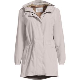 LANDS' END Wasserdichte Regenjacke SQUALL mit Packfach f&uuml;r Damen in Plus-Gr&ouml;&szlig;e, Damen, size: plus, Beige, Polyester, by Lands' End