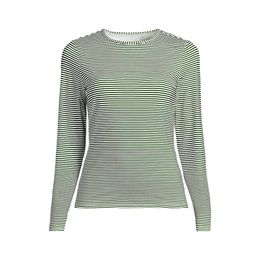 LANDS' END Schnelltrocknendes UPF 50 Sonnenschutz-Badeshirt f&uuml;r Damen, Damen, size: regular, Gr&uuml;n, Nylon-Mischung, by Lands' End