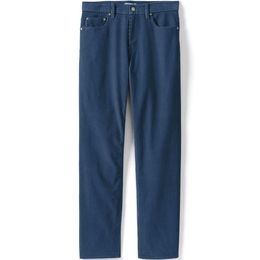 LANDS' END Cordhose mit Komfortbund, Classic Fit, Herren, size: regular, Blau, Elasthan/Baumwoll-Mischung, by Lands' End
