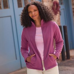 LANDS' END Anyweather Fleece-Jacke in Petite-Gr&ouml;&szlig;e, Damen, size: petite, Rot, Polyester, by Lands' End