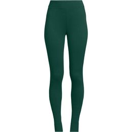 Thermo-Leggings mit Tasche SERIOUS SWEATS in Plus-Gr&ouml;&szlig;e, Damen, size: plus, Gr&uuml;n, Baumwoll-Mischung/Polyester-Mischung, by Lands' End