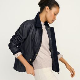 LANDS' END Wachsjacke f&uuml;r Damen, Damen, size: regular, Blau, Baumwolle, by Lands' End