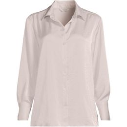LANDS' END Satinbluse in Plus-Gr&ouml;&szlig;e, Damen, size: plus, Braun, Polyester, by Lands' End