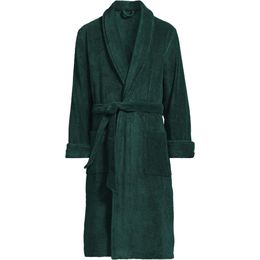 LANDS' END Bademantel aus t&uuml;rkischem Frottee f&uuml;r Herren, Herren, size: regular, Gr&uuml;n, Baumwolle, by Lands' End