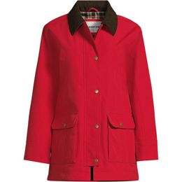 LANDS' END Wasserdichte Squall-Jacke mit Cordkragen in Petite-Gr&ouml;&szlig;e, Damen, size: petite, Rot, Polyester/Nylon, by Lands' End