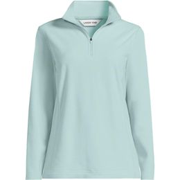 LANDS' END Anyweather Fleece-Pullover mit Rei&szlig;verschluss f&uuml;r Damen in Plus-Gr&ouml;&szlig;e, Damen, size: plus, Gr&uuml;n, Polyester, by Lands' End