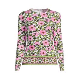 LANDS' END Schnelltrocknendes UPF 50 Sonnenschutz-Badeshirt f&uuml;r Damen, Damen, size: regular, Pink, Nylon-Mischung, by Lands' End