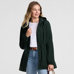 LANDS' END Wasserdichte Regenjacke SQUALL mit Packfach f&uuml;r Damen, Damen, size: regular, Gr&uuml;n, Polyester, by Lands' End