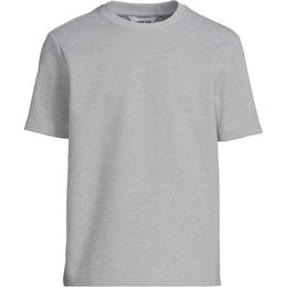 LANDS' END Seriously Soft T-Shirt, Herren, size: regular, Grau, Baumwolle/Polyester/Baumwoll-Mischung, by Lands' End