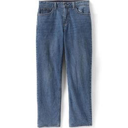 LANDS' END Flanellgef&uuml;tterte Stretch-Jeans mit Komfortbund, Classic Fit, Herren, size: regular, Blau, Elasthan/Baumwoll-Mischung, by Lands' End
