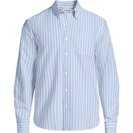 LANDS' END Oxford-Hemd Sail Rigger Classic Fit in Tall-Gr&ouml;&szlig;e, Herren, size: tall, Blau, Baumwolle, by Lands' End