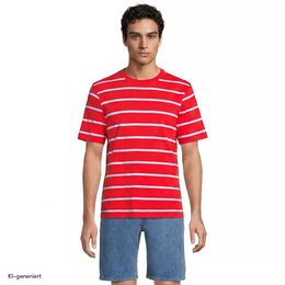 LANDS' END Super-T Kurzarm-Shirt f&uuml;r Herren, Classic Fit, Herren, size: regular, Rot, Baumwolle, by Lands' End