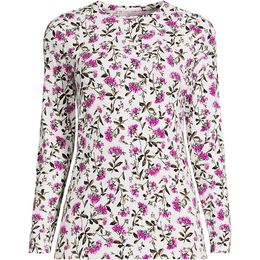LANDS' END Shirt aus Baumwolle/Modal-Mix mit Rundausschnitt f&uuml;r Damen in Plus-Gr&ouml;&szlig;e, Damen, size: plus, Elfenbein, Elasthan/Baumwolle Modal, by Lands' End