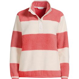 LANDS' END Teddy-Pullover mit Druckknopf-Leiste f&uuml;r Damen, Damen, size: regular, Pink, by Lands' End