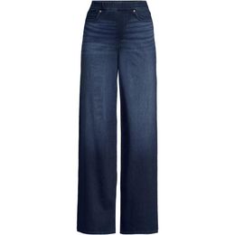LANDS' END Starfish Knit-Jeans mit weitem Bein f&uuml;r Damen in Plus-Gr&ouml;&szlig;e, Damen, size: plus, Blau, Baumwoll-Mischung/Polyester-Mischung, by Lands' End