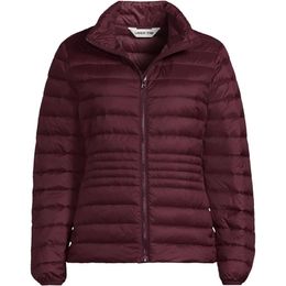LANDS' END Ultraleichte verstaubare Daunenjacke Wanderweight in Plus-Gr&ouml;&szlig;e, Damen, size: plus, Rot, Nylon, by Lands' End