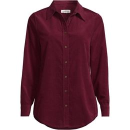 LANDS' END Feincord-Hemdbluse f&uuml;r Damen in Plus-Gr&ouml;&szlig;e, Damen, size: plus, Rot, Baumwolle, by Lands' End