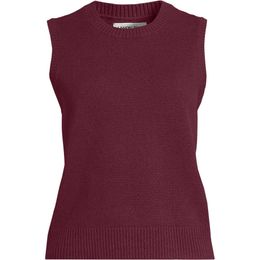 LANDS' END CashTouch Pullunder, Damen, size: regular, Rot, Baumwoll-Mischung/Polyester-Mischung/Nylon-Mischung, by Lands' End