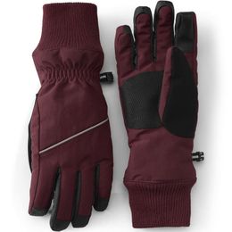 LANDS' END Wasserdichte Handschuhe, Damen, size: regular, Rot, Nylon, by Lands' End