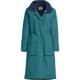 LANDS' END Wasserdichter Isolierter Stadion-Kapuzenmantel Squall f&uuml;r Damen in Plus-Gr&ouml;&szlig;e, Damen, size: plus, Gr&uuml;n, Nylon, by Lands' End