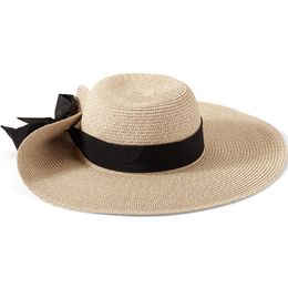 LANDS' END Stroh-Hut mit breitem Rand f&uuml;r Damen, Damen, size: regular, Wei&szlig;, by Lands' End