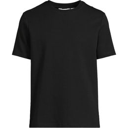 LANDS' END Seriously Soft T-Shirt, Herren, size: regular, Schwarz, Baumwolle/Polyester/Baumwoll-Mischung, by Lands' End