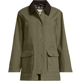 LANDS' END Wasserdichte Squall-Jacke mit Cordkragen in Plus-Gr&ouml;&szlig;e, Damen, size: plus, Gr&uuml;n, Polyester/Nylon, by Lands' End