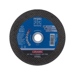 Pferd TOOLS Trennscheibe EHT 180x2,5x22,23 mm gerade CERAMIC Speziallinie SGP STEEL f&uuml;r Stahl (61318025)