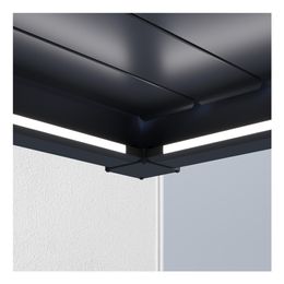 Weide Led Kit 10 Gr&ouml;&szlig;e Graphitgrau F&uuml;r Weide Wandpergola4.0 X 6.0 Meter