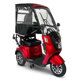 Deisla, Dreirad DS3-15, Rot 60V-30Ah Lithium-Akku, 1000 Watt, Dach, Wetterschutz, Heckkoffer
