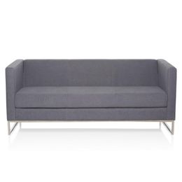 hjh OFFICE Lounge Sofa BARBADOS Stoff mit Armlehnen