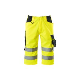 Mascot&reg; Dreiviertel-Hose Luton Gr. C56 hi-vis gelb/schwarzblau (15549-860-17010-C56)