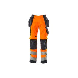 Mascot&reg; Handwerkerhose Wigan 76C58 hi-vis orange/schwarzblau (15531-860-14010-76C58)