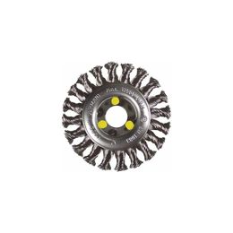 HiKOKI Stahldraht-Rundb&uuml;rste 115 x 0,5 mm M14 gezopft Edelstahl (751305)