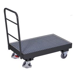 VARIOFIT Schiebeb&uuml;gelwagen mit Auffangwanne RAL 7016 anthrazitgrau (sw-600.121/AG)