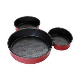 Disney Bake with Mickey 3-tlg. Mickey-f&ouml;rmiges Backformen-Set rund 21cm