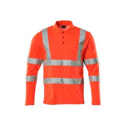 Mascot Polo-Shirt lange &Auml;rmel 4XL hi-vis rot (18283-995-222-4XL)