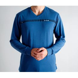 Tom Tailor Pyjama &raquo;Maine&laquo; - Herren - Gr. XXL - blau