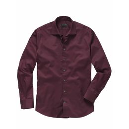 Mey & Edlich Mey & Edlich Herren Satin-Hemd R.S.V.P. Rot 100 % Baumwolle