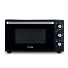 H.Koenig elektrischer Mini-Backofen 30L FO30, Multifunktionell, Leistungsstark 1500W - 6 Modi