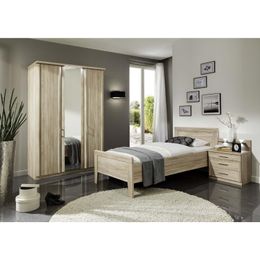 Vaja M&ouml;bel Einzelbett Meran Eiche S&auml;gerau Dekor 90x200 cm
