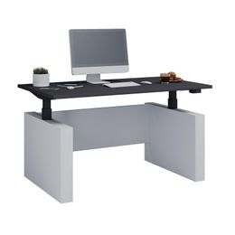 Vcm H&ouml;henverstellbarer Schreibtisch, stufenlos 71-120 cm elektrisch h&ouml;henverstellbar, Computerisch Ma&szlig;e 140x80, B&uuml;rotisch Salia