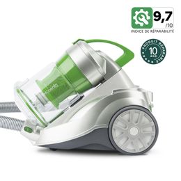 H.Koenig AXO940 beutelloser Staubsauger / 2 Liter / HEPA Filter/Leise /Bek&auml;mpfung von Milben/Einfache /Gesunde Umgebung/Wei&szlig;/Gr&uuml;n
