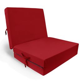HERLAG Klappmatratze Senior (Klapp-Matratze, Farbe rot, Ma&szlig;e 195x85x10 cm)