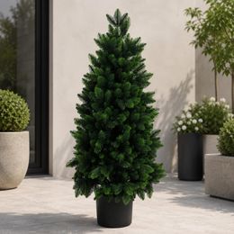 K&uuml;nstliche Tanne MCW-R29, Dekobaum Kunstbaum Kunstpflanze, Outdoor Polyethylen, 85cm